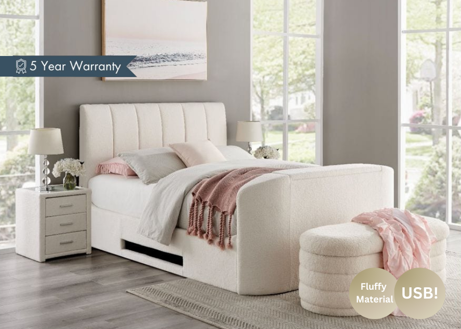 Cream TV Beds - Beds