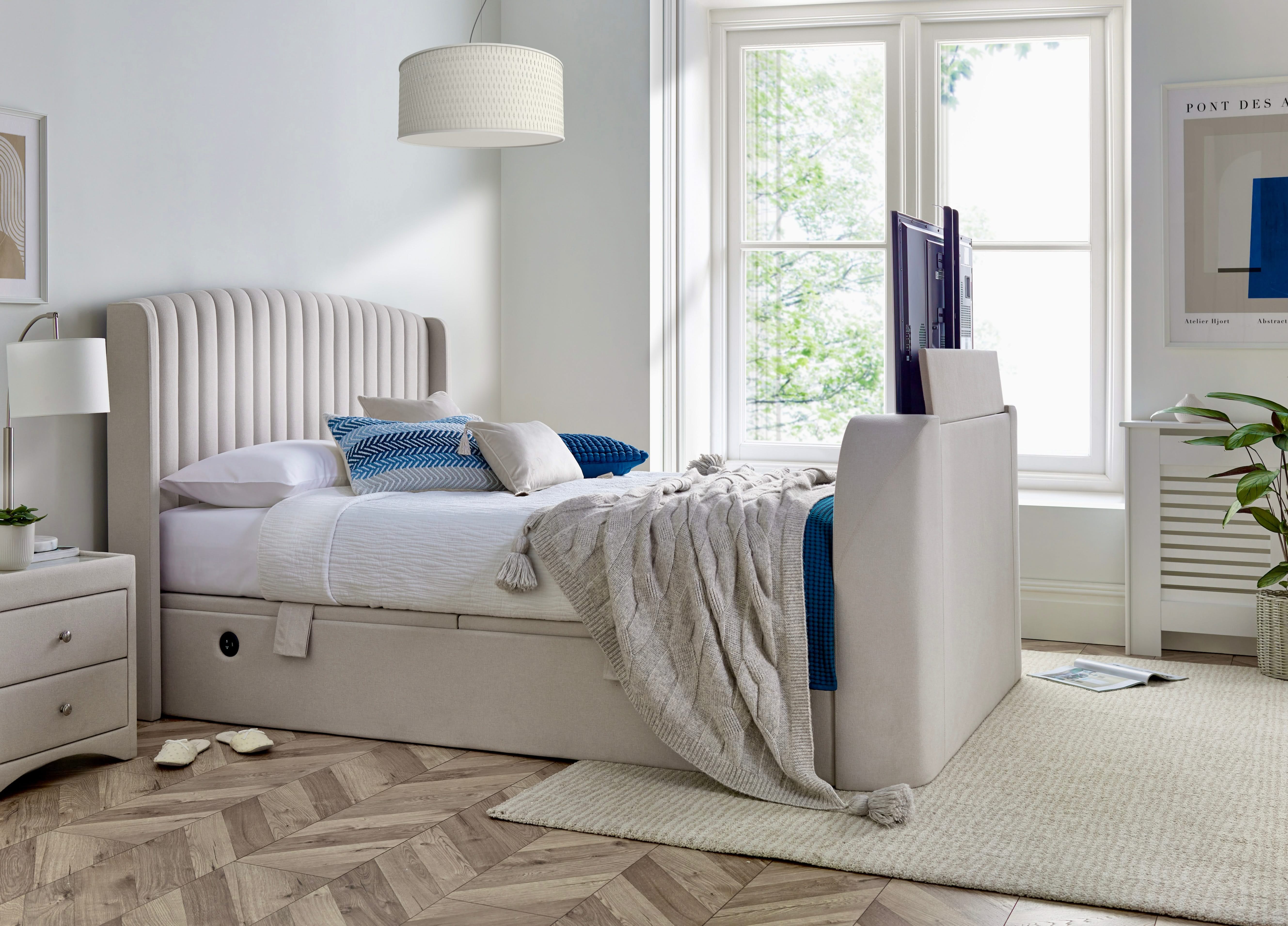 Essence Ottoman Natural Cream TV Bed